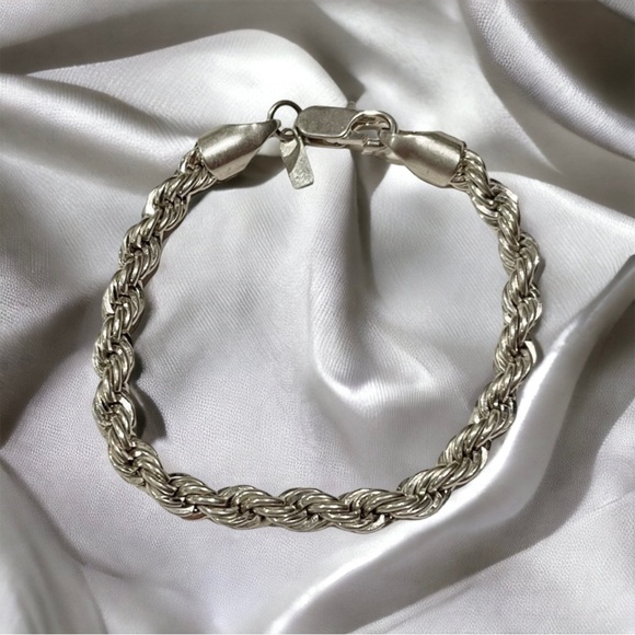 Vintage | Jewelry | Vintage Stamped Classiq Korea Rope Chain Silver ...